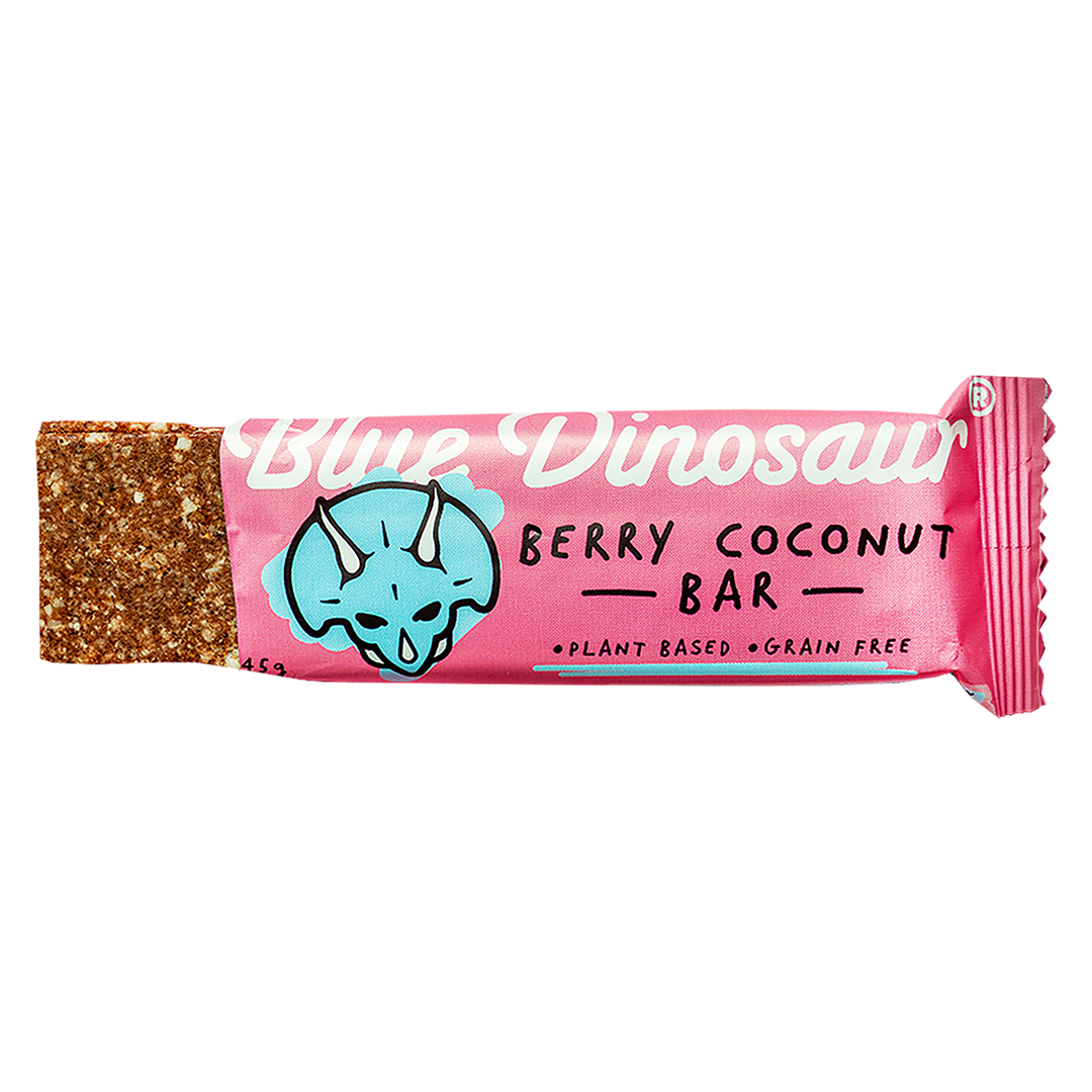 Berry & Coconut Snack Bar x 12 – Blue Dinosaur