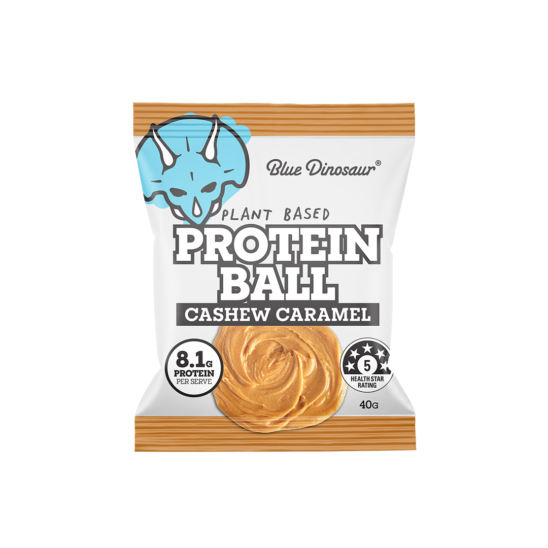 Cashew Caramel Protein Ball x 12 – Blue Dinosaur