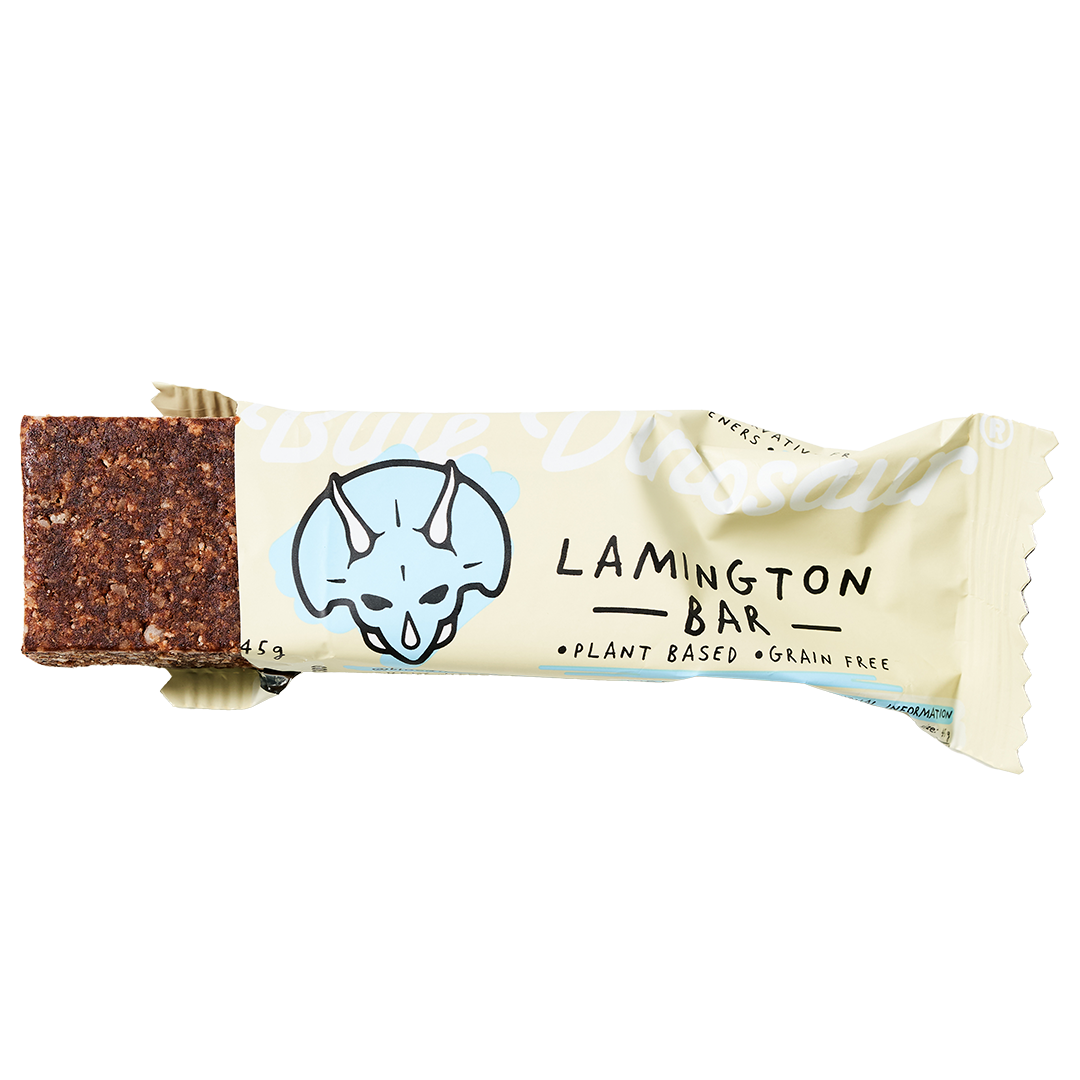 Lamington Bars - Blue Dinosaur Lamington Bar